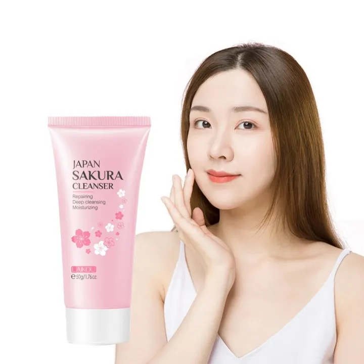 Japan Sakura Face Wash Facial Cleanser For All Types Of Skin For