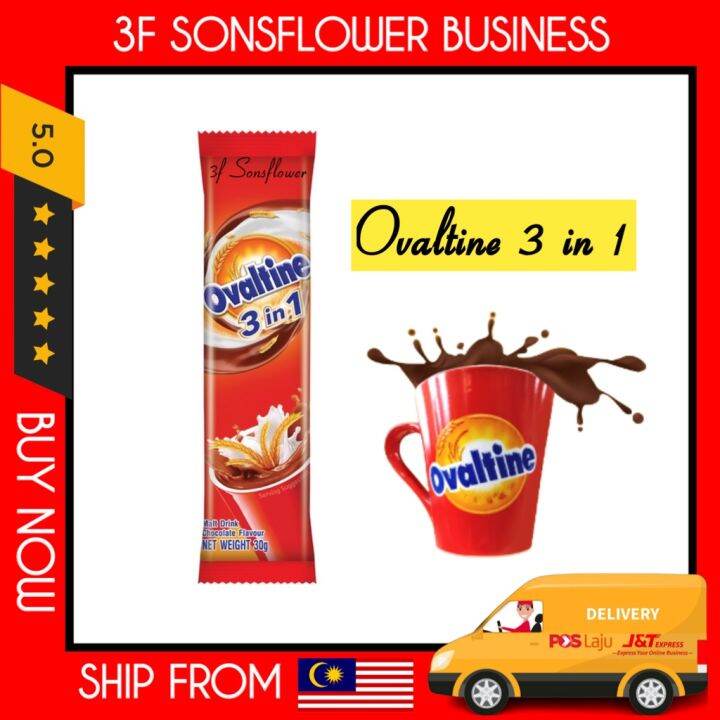 1 Sachet Ovaltine 3 IN 1 Malt Drink Chocolate Flavour 30gm | Lazada