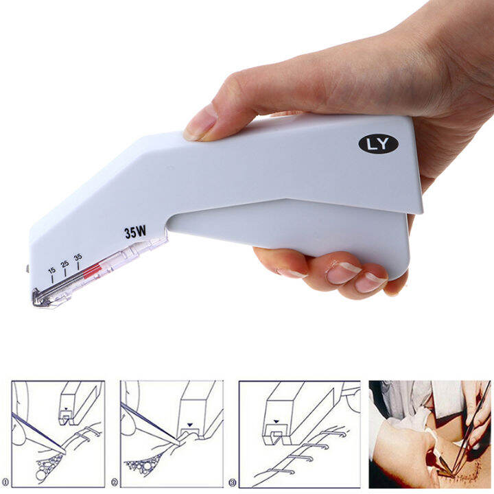 [LULq] Sterile Skin Stapler 35 Wide Preloaded Staples Vet and Medical ...