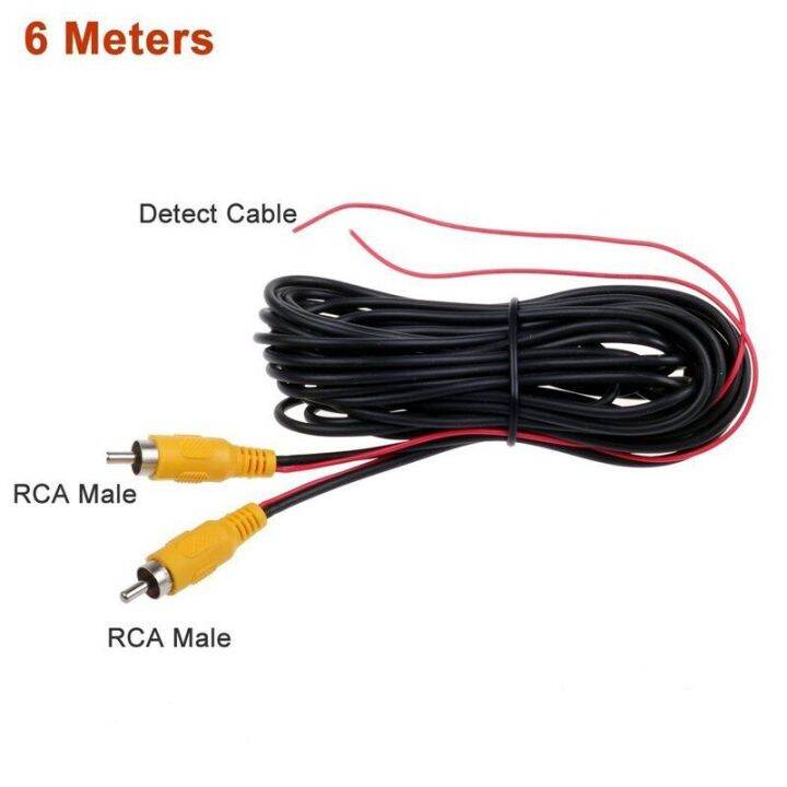 M Video Cable 6 For Car Rear View Camera Universal Rca 6 Meter Wire For ...