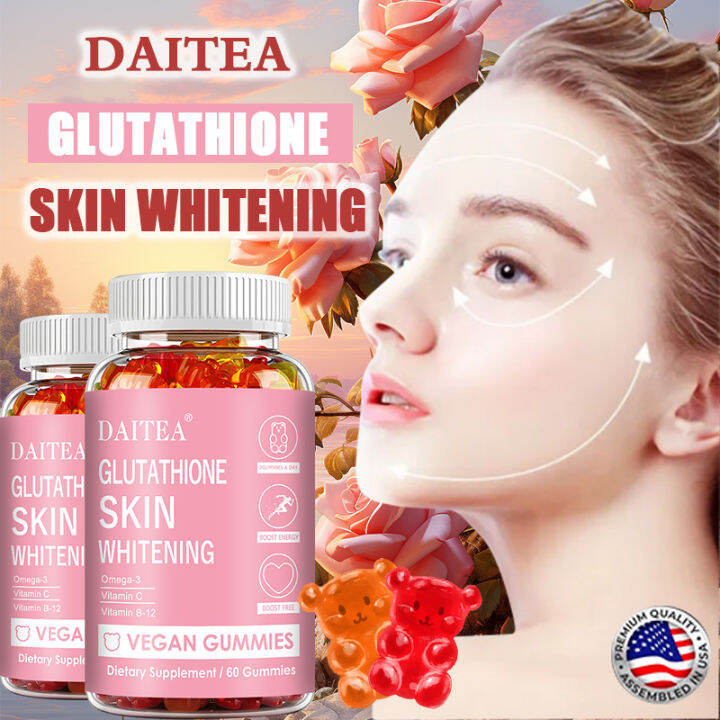 Glutathione Whitening Gummy Bears - With Vitamin C, Vitamin B12 ...