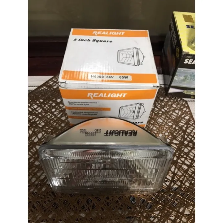 Sealed Beam 24v Square 5” Reallight [1 piece] | Lazada PH