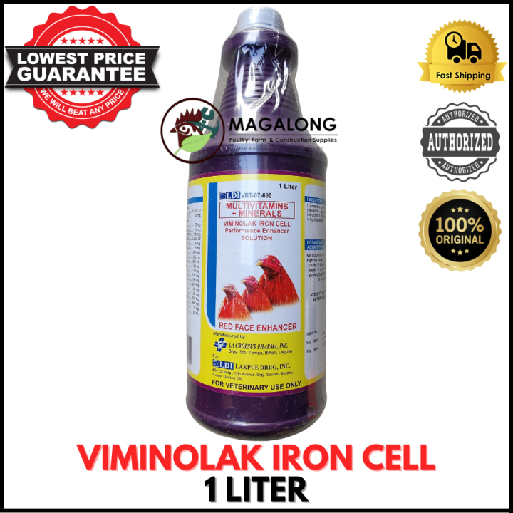 VIMINOLAK IRON CELL - 1 LITER (MULTIVITAMINS+MINERALS) - LDI ...