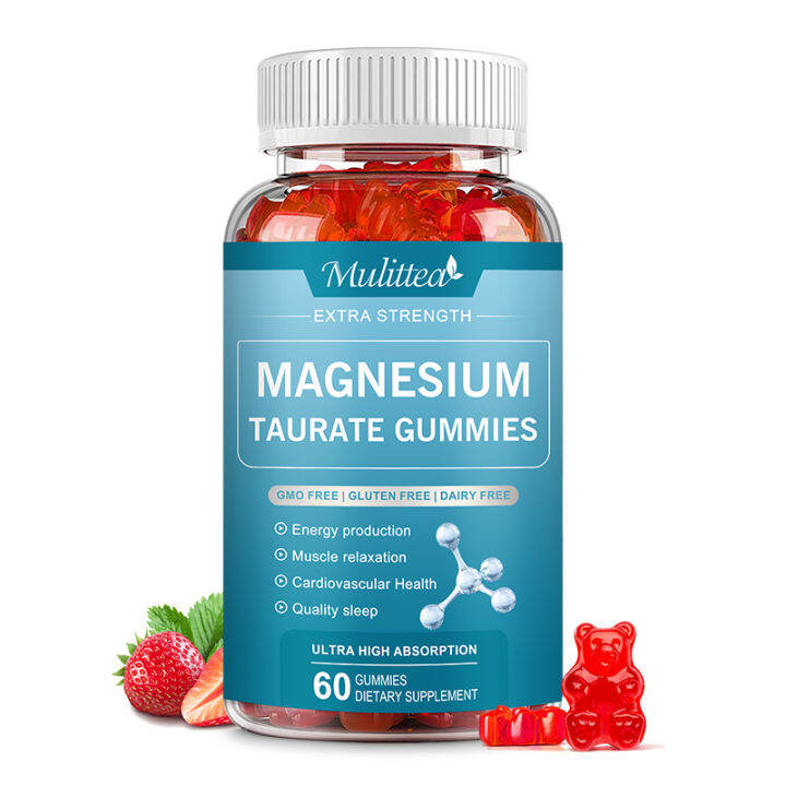 Mulittea Magnesium Taurate Supplement for Cardiovascular Health ...