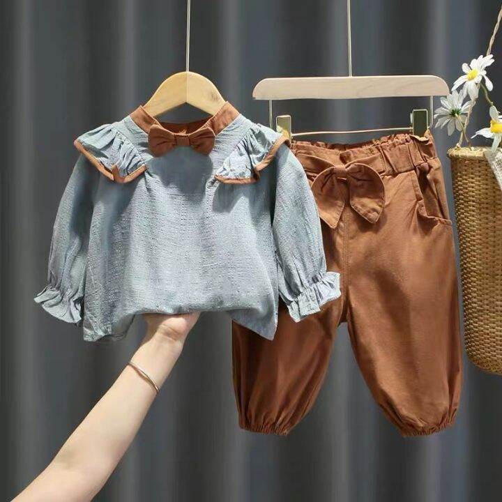 Itakda ang mga damit ng sanggol na babae sa tag-init 2022 bagong ...