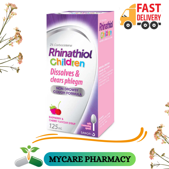 RHINATHIOL CHILDREN PHLEGM COUGH SYRUP 125ML (Non drowsy) [exp: 10/2025 ...