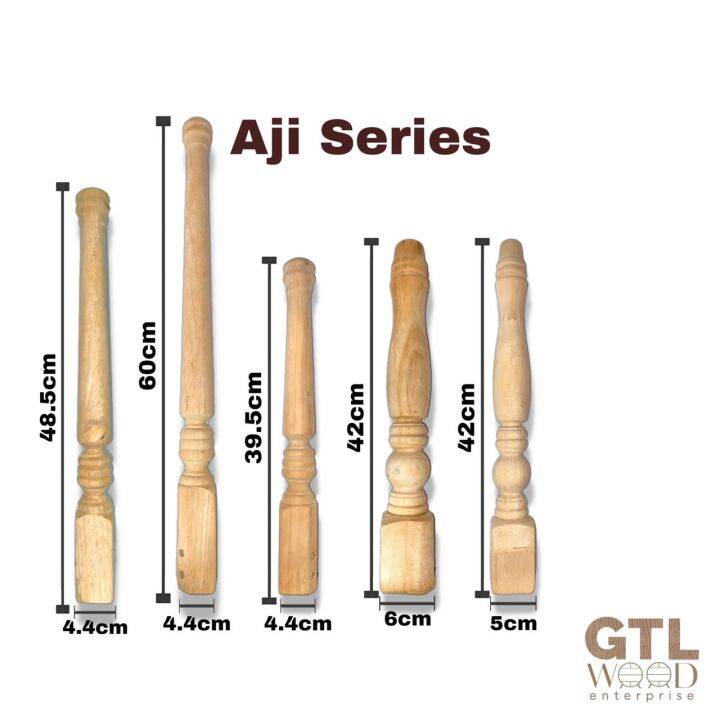 AJI chair leg/coffee table leg/sofa leg/kaki meja kayu | Lazada