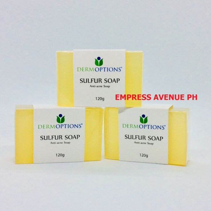 Derm Options Sulfur Soap 120g Set of 3 | Lazada PH