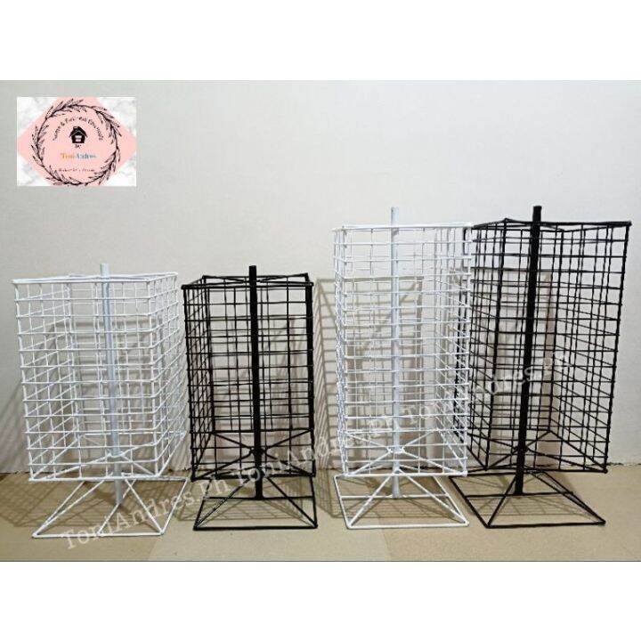 (Short/Long) Heavy Duty Revolving Metal Display Rack Standing ...