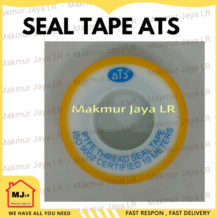 Seal Tape 12 mm 1/2 inch Seltip isolasi kran pipa PTFE Teflon Sealtape ...
