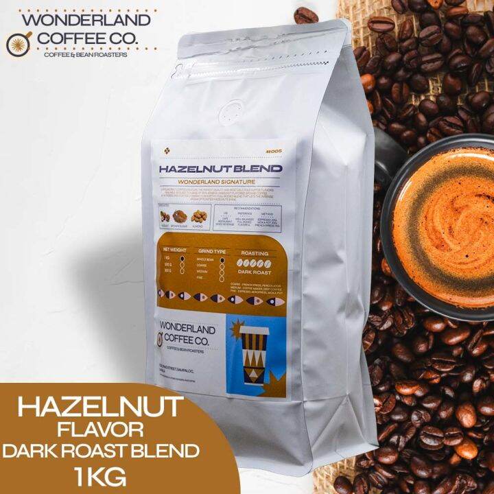 Wonderland Coffee Signature Hazelnut Flavor Coffee Beans 100% Arabica ...