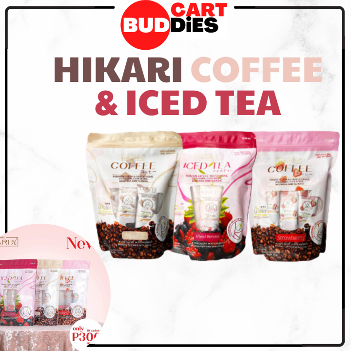 ORIGINAL HIKARI COFFEE or ICED TEA (10 sachets per pack) - Low Calorie ...