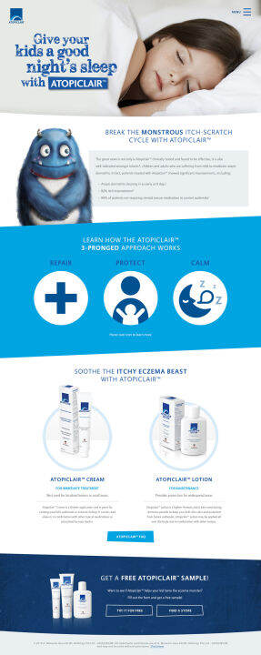 Atopiclair Lotion - 120ml - Eczema / Atopic Dermatitis Treatment of ...