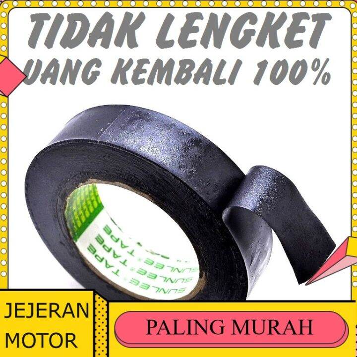 ISOLASI LISTRIK HITAM BESAR ¾ inch panjang 22 y bukan yang kecil Tape ...