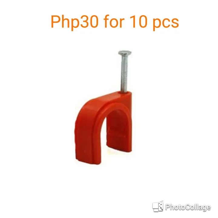 PVC CLAMP ORANGE (CABLE CLIPS) | Lazada PH