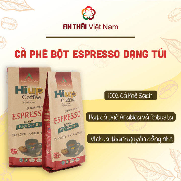Cà Phê Espresso Hiup (250g) - HIUP Coffee- Túi giấy | Lazada.vn