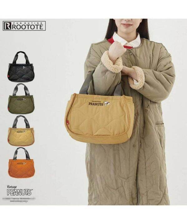 กระเป๋าถือ-หูหิ้ว Snoopy งาน Vintage Peanuts แบรนด์ Rootote งานเข้าใหม่ ...