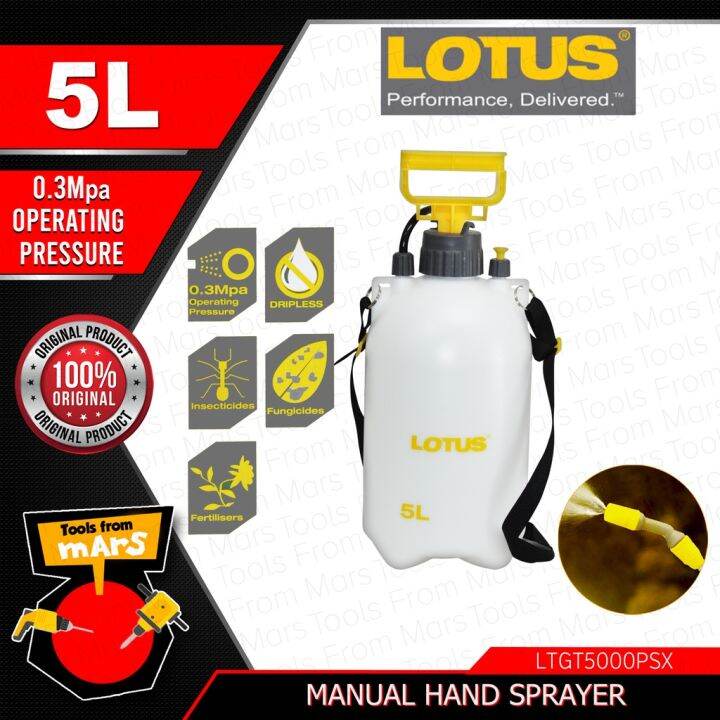 LOTUS 5L Manual Hand Sprayer LTGT5000PSX •TFM• LHT | Lazada PH