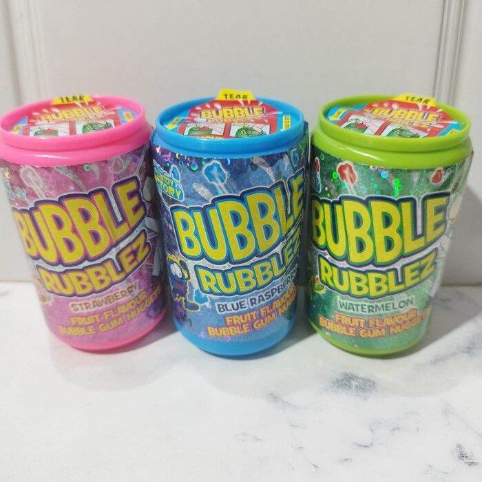 PERMEN IMPOR CRAZY CANDY FACTORY BUBBLE RUBBLEZ BUBBLEGUM 60g | Lazada Indonesia