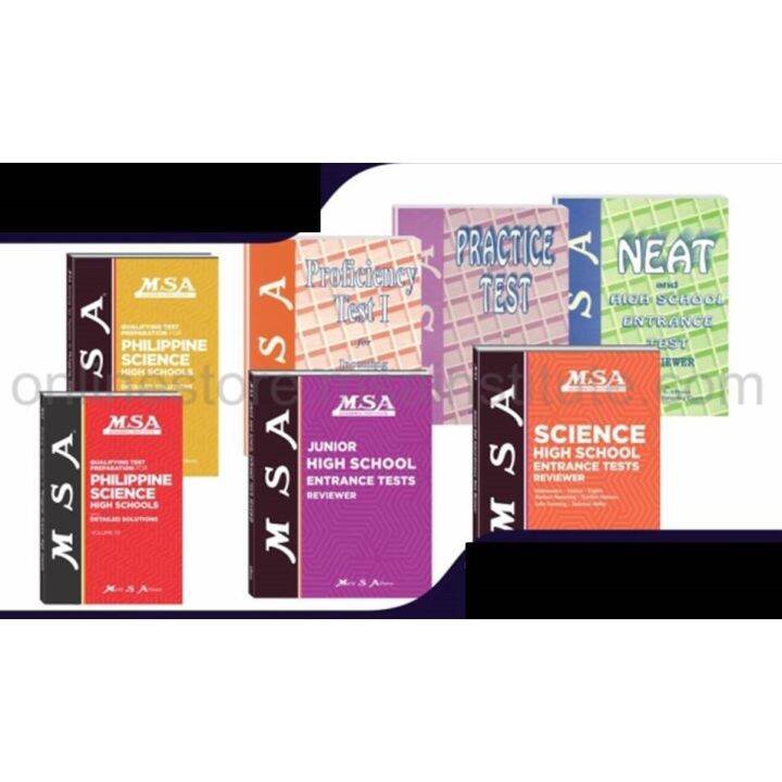 ♟ ♙ MSA Philippine Science High School Entrance Test Reviewer (7 books ...