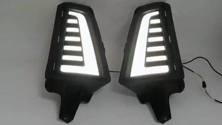 1 pair LED DRL fog lamp for Toyota Hiace 2019 2020 12V car LED daytime ...