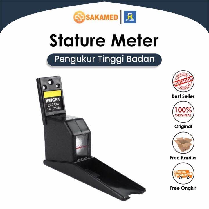 Meteran Pengukur Tinggi Badan Sakamed Stature Meter | Lazada Indonesia