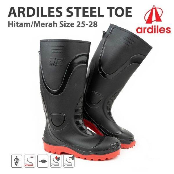 Sepatu Boot Tinggi SAFETY ARDILES STEEL TOE - Sepatu Motor Tangguh ...