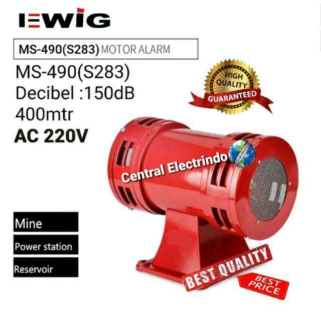 Motor Siren/Sirene Alarm MS-490 AC 220V EWIG. | Lazada Indonesia