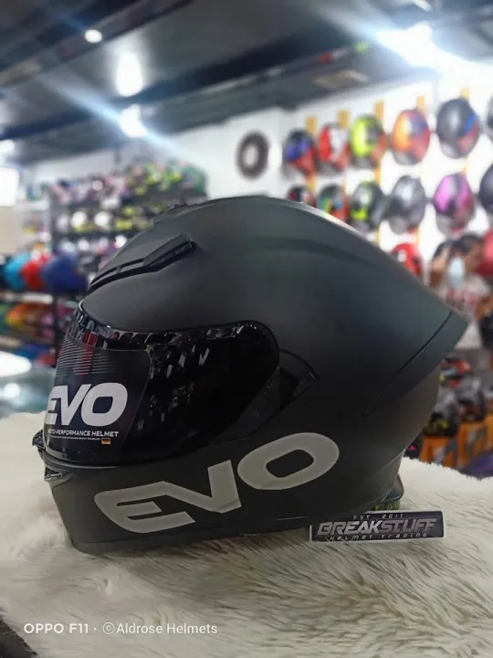 EVO GSX3000 v2 Matt Black Fullface helmet | Lazada PH