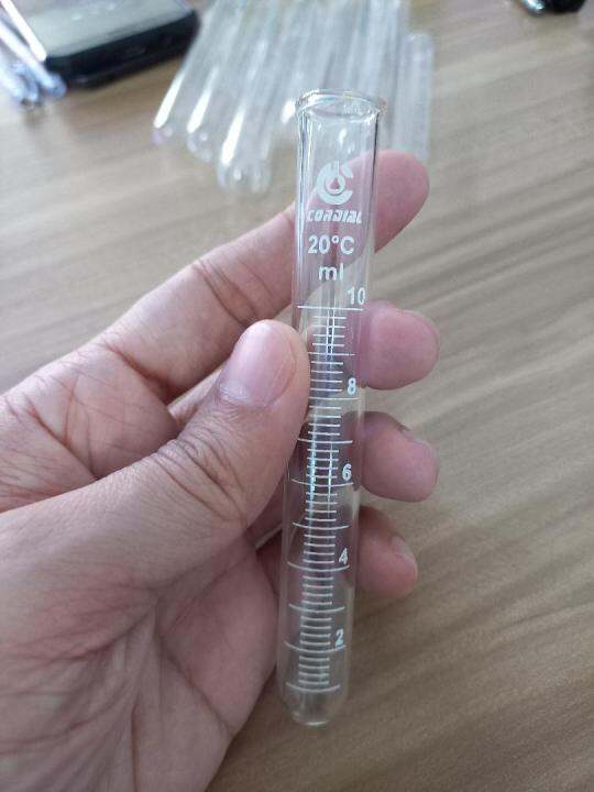 10ML TEST TUBE GRADUATED BOROSILICATE GLASS | Lazada PH