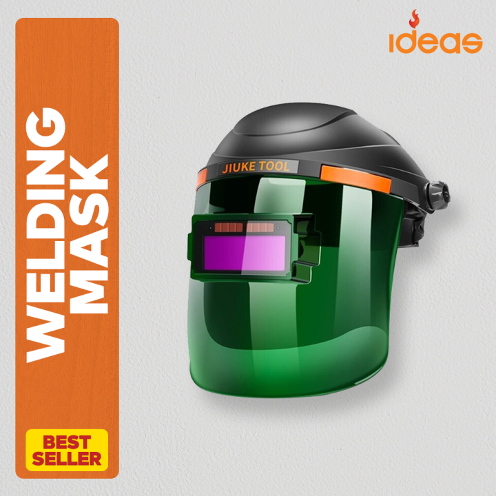 IDEAS Adjustable Auto Dimming Headset Welding Mask Helmet Solar ...