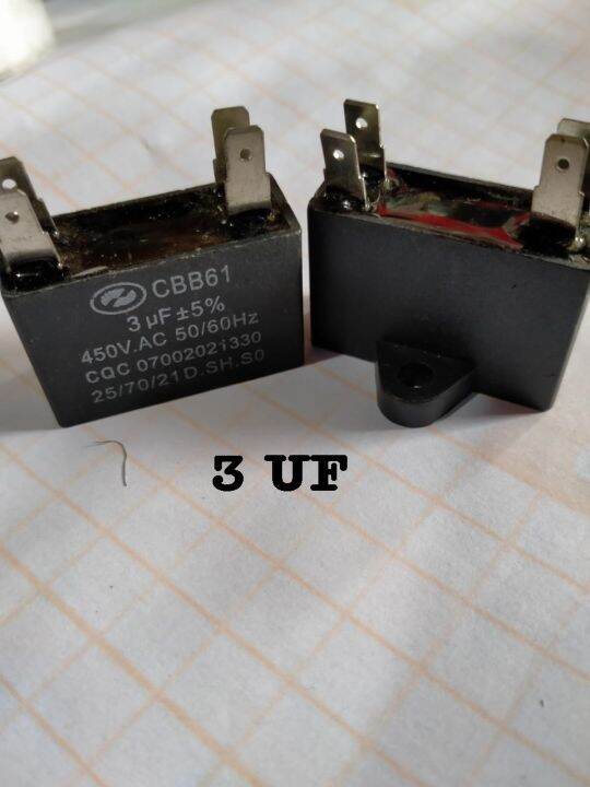 Capacitor fan ac 3 uf / capasitor kotak 3 uf | Lazada Indonesia