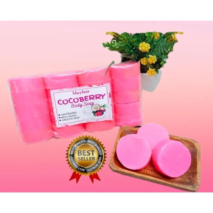 5PCS [ORIGINAL] Cocoberry Whitening Soap with Vitamin E & Arbutin ...