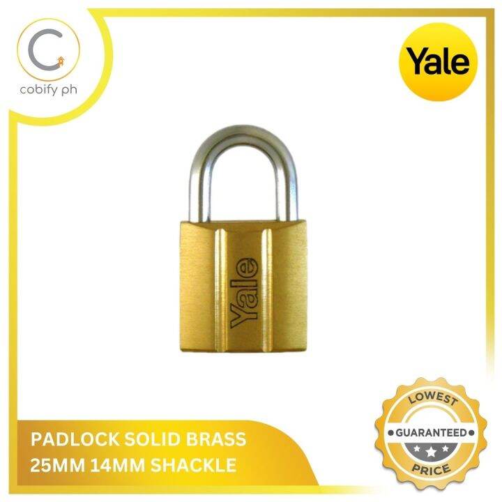 Yale Padlock Solid Brass 25mm 14mm Shackle | Lazada PH