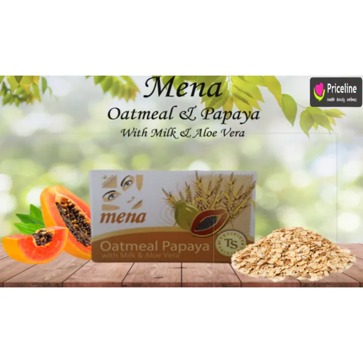 Authentic Mena Oatmeal Papaya Whitening Exfoliating & Moisturizing ...