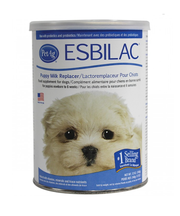 Esbilac Puppy Milk Powder 340 g นมผงลูกสุนัข นมผงชง สำหรับลูกสุนัข ...