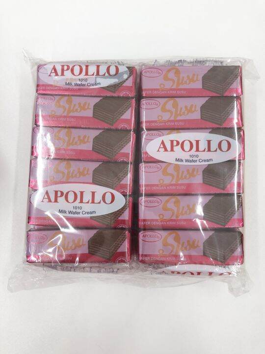 APOLLO MILK WAFER CREAM 1010 48 PCS x 12 | Lazada