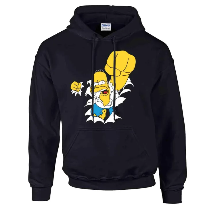 iGPrints Homer Simpsons Design Cartoons TV Hood Sweater Hoodie Jacket ...