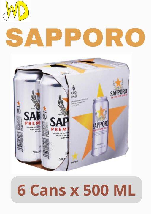 Sapporo Beer 500ML x 24 Cans / 6 Cans | Lazada Singapore