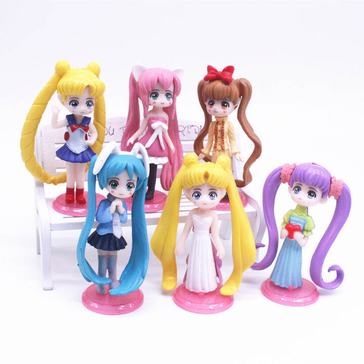 Sailor Moon mini figures 6pcs Sailormoon Sailor Moon mini display ...