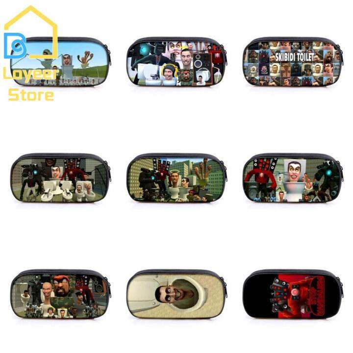 UJYU Skibidi ห้องน้ำ Skibidi ห้องน้ำกระเป๋าใส่ดินสอกระเป๋าดินสอมีซิปของ ...