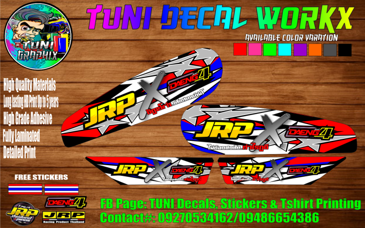 Yamaha RS 100 Stock JRP X DAENG Decals V1 W/ freebies | Lazada PH