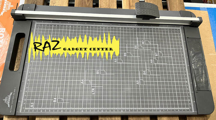 Jielisi 3-Way Rotary Trimmer Cutter Perforate & Scallop A4 Size (12.6 ...