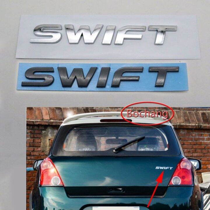 For Suzuki Swift Emblem Car Logo Sticker 3D Letter Word Rear Trunk ABS ...