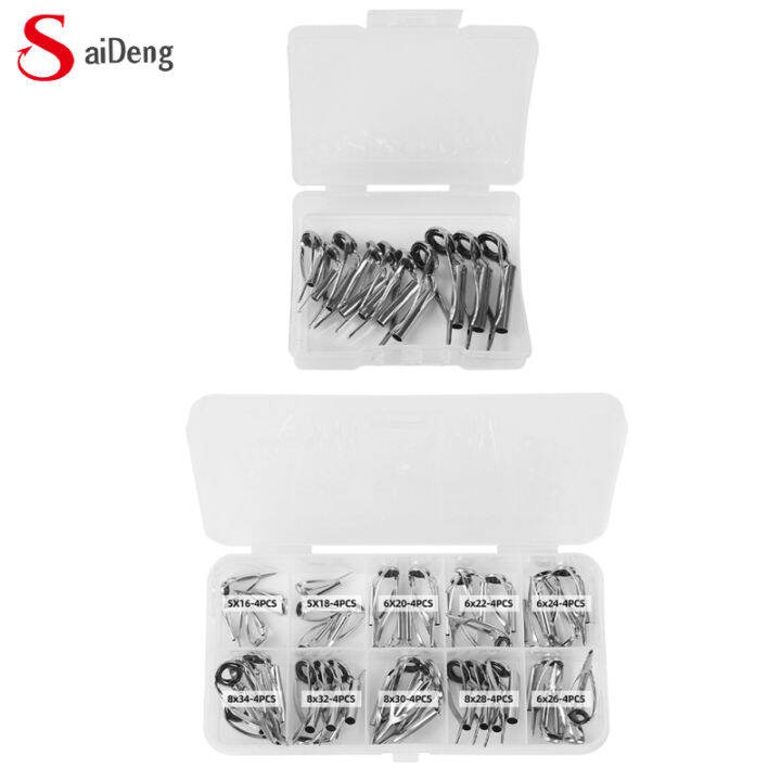 SaiDeng 10 / 40PCS Fishing Rod Guide Tip For Spinning Casting Rod ...