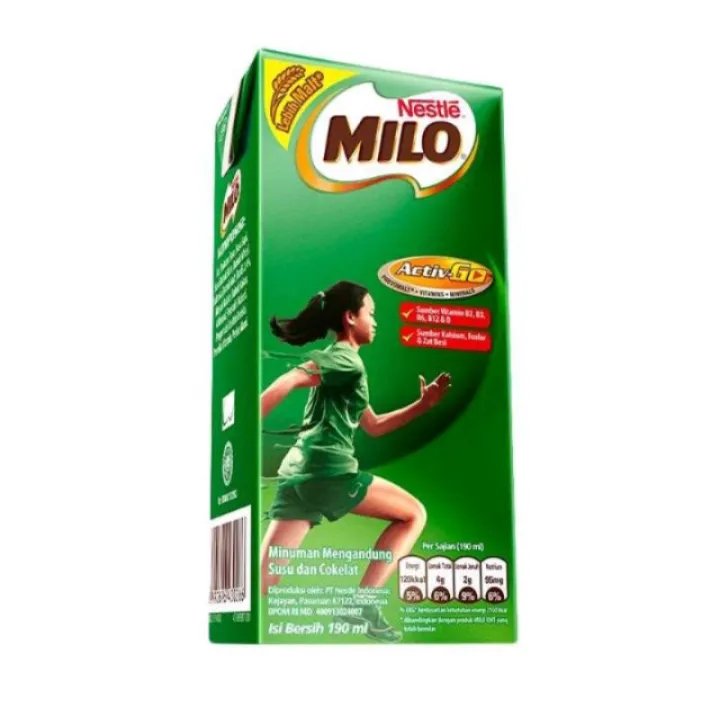 MILO ACTIV-GO UHT Susu Coklat 180ml | Lazada Indonesia