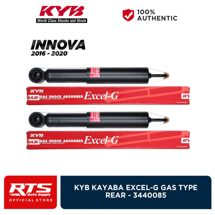 KYB Kayaba Rear Shock Absorber for Toyota Innova 2016-2020 Excel-G Gas Type (3440085) 2Pcs ...