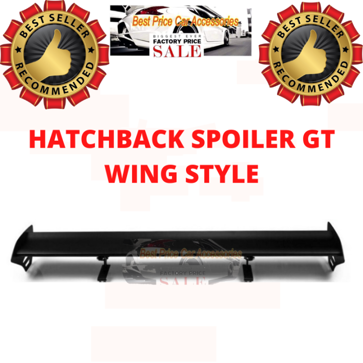Adjustable Aluminum Hatchback Spoiler GT WING Style | Lazada