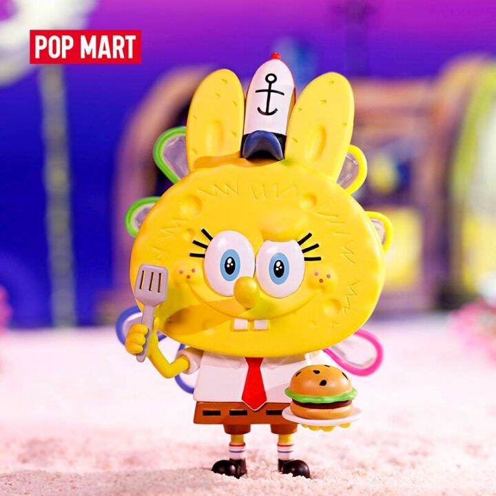 POP MART The Monsters x SpongeBob Series SquarePaints Labubu ...