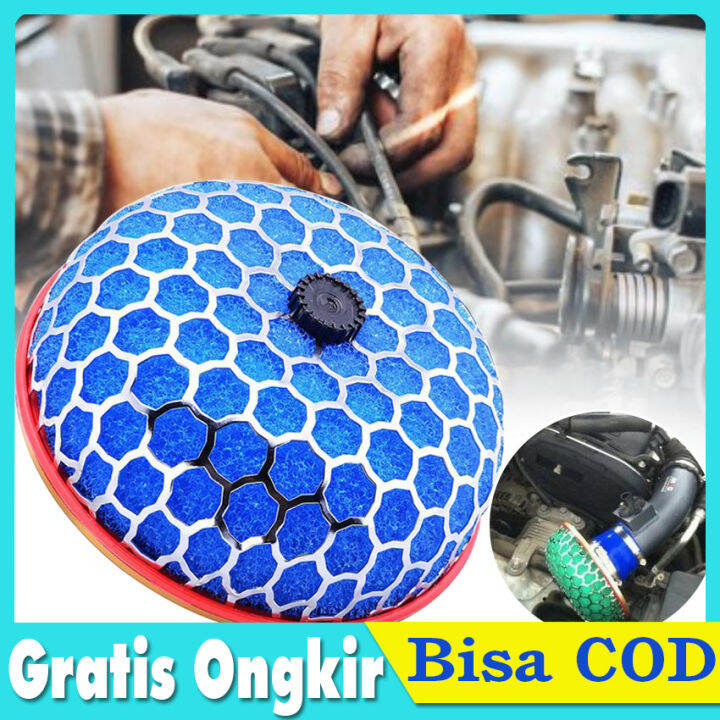 Universal 80mm Intake Open Filter Saringan Udara Racing Air Filter ...
